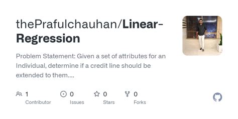 Github Theprafulchauhanlinear Regression Problem Statement Given A Set Of Attributes For An