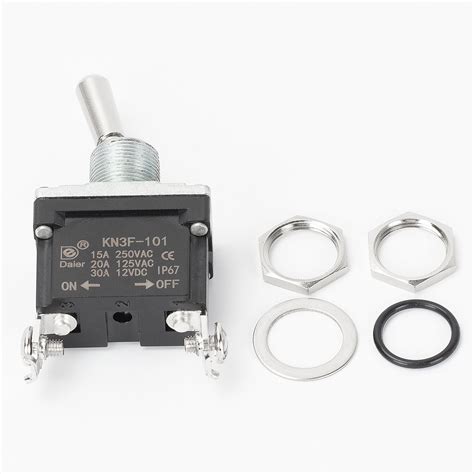 Ip67 Waterproof Toggle Switch 30a 12vdc Spst On Off 2 Pin Daier
