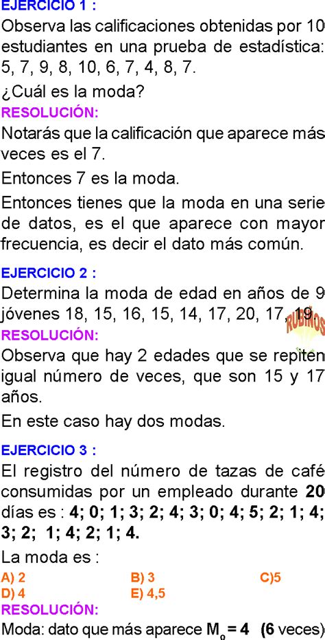 La Moda Para Datos Agrupados Y No Agrupados Ejercicios Resueltos Pdf