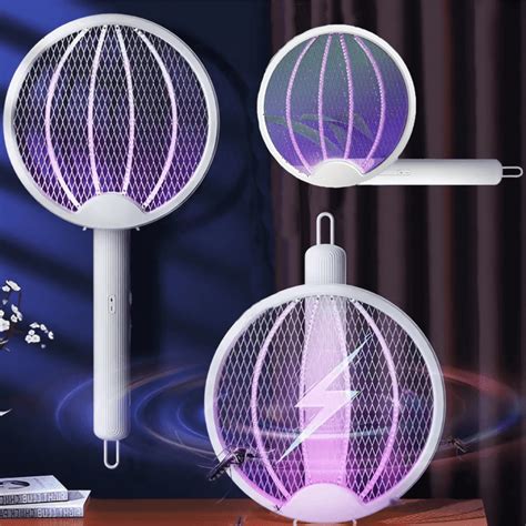 Portable Handheld Insect Killer Racket Bug Zapper，outdoors Electric Fly Zapper