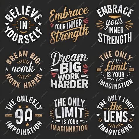 Premium Photo Inspirational Quotes Phrases Banner Icon Logo Vector