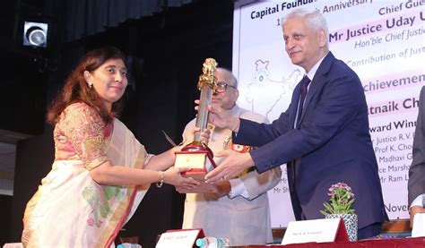 Dr Suneetha Nareddy Presented Capital Foundation Award 2022 Telangana Today