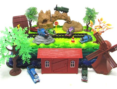 Buy Thomas The Train Deluxe Birthday Cake Topper Set Featuring Thomas And Other Engine Friends