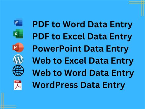 Fast And Accurate Data Entry Upwork