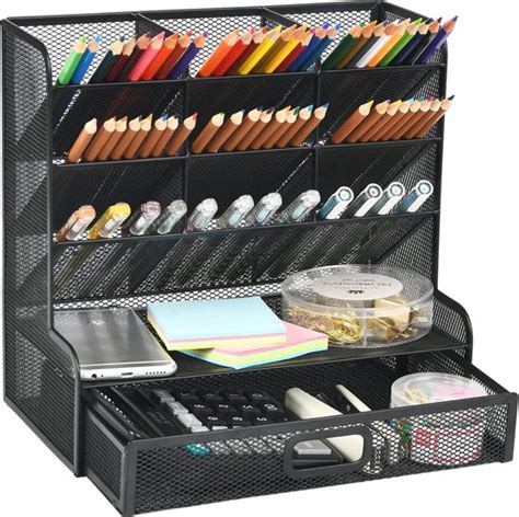 Mesh Desk Organizer Multifunctionele Penhouder Pen Organizer Voor