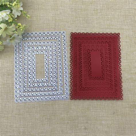 Rectangle Frame Metal Dies Scrapbooking Metal Cutt Grandado