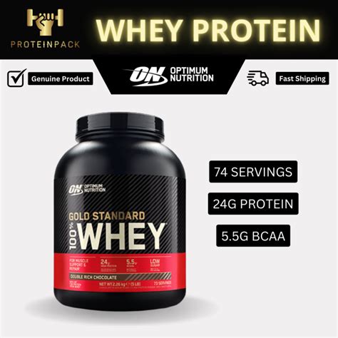 Optimum Nutrition Gold Standard Whey 5lbs On Protein Powder Protein