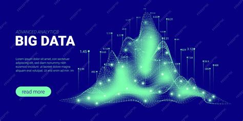 Premium Vector Big Data Analysis Background Information Stream