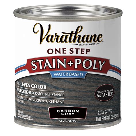 4 Pack Carbon Gray Varathane Stain Polyurethane Semi Gloss 384362