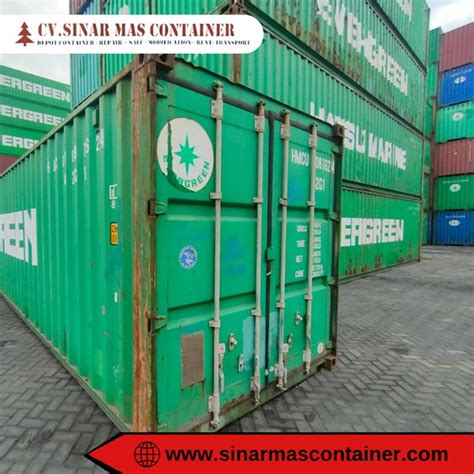 Jual Container Dry 40 Feet Ex Leasing Evergreen Oleh Cv Sinar Mas