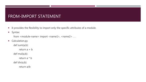 Modules In Python Programming Pptx Programming Languages Computing