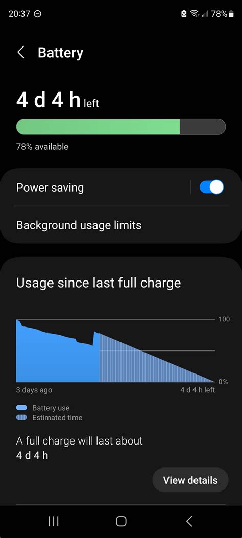 Show Your Battery Graphs In The Battery Settings Rgalaxys20fe
