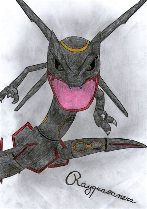 Shiny Rayquaza Speed Drawing By Rayquazanera On Deviantart