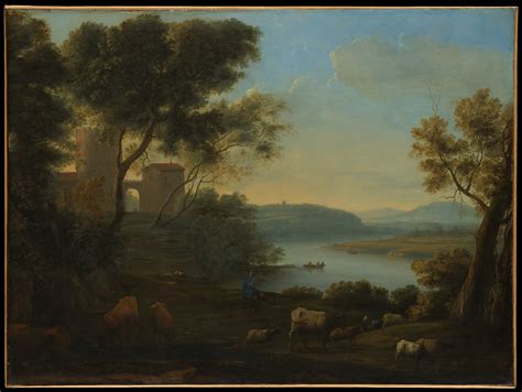 Claude Lorrain Claude Gellée Pastoral Landscape The Roman Campagna