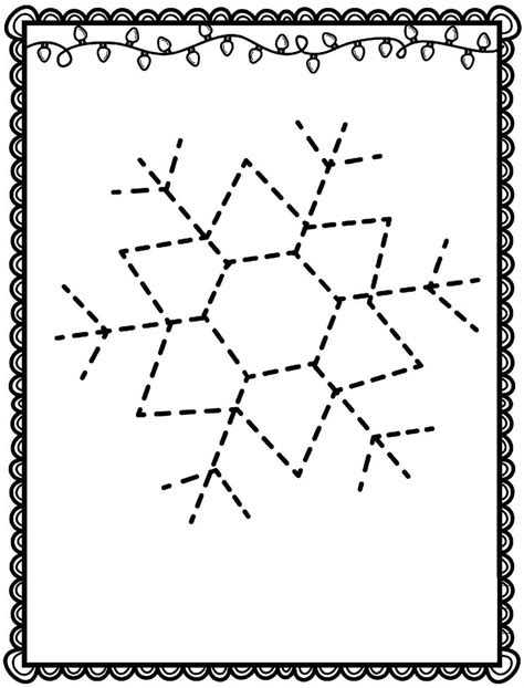Snowflake Tracing Worksheets For Pre Writers Artofit