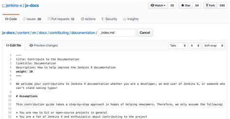 Suggest Changes To Documentation Jenkins X Cloud Native CI CD Built On Kubernetes