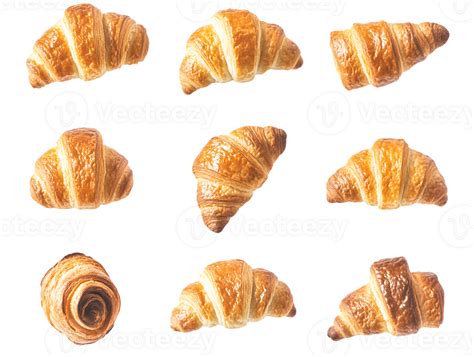 Delightful Arrangement Of Freshly Baked Golden Brown Croissants