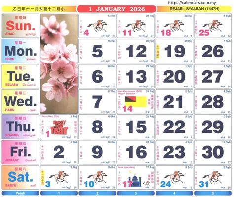 Kalendar Kuda 2026 Malaysia