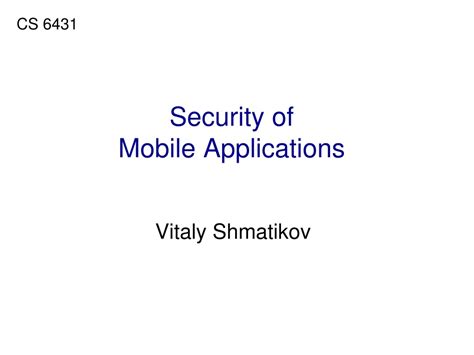 Ppt Security Of Mobile Applications Android Structure And Api Access Powerpoint Presentation