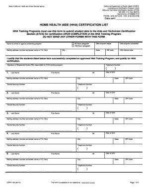 Cdph 183 California Department Of Public Health Fill And