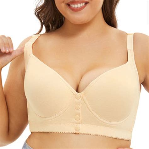 Fancifize Women Plus Size Post Surgical Bras Front Closure Mastectomy
