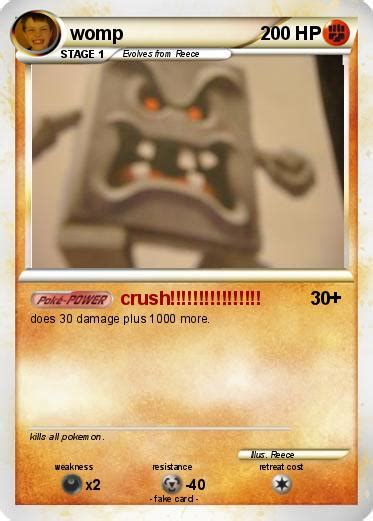 Pokémon Womp Crush My Pokemon Card
