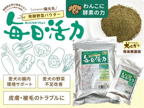 【楽天市場】犬 酵素 無添加 犬好生活 毎日活力 発酵野菜パウダー100g×2袋セット 追跡可能メール便のみ送料無料（同梱不可）サプリメント