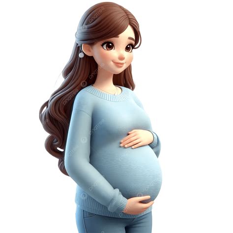Pregnant Mom Cartoon