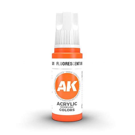 Ak Interactive 3rd Generation Fluorescent Orange Ak11081 Galleon Games