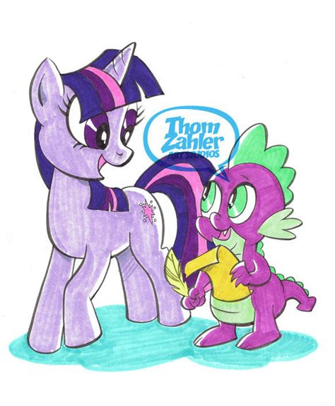 Twilight Sparkle And Spike By Tzahler On Deviantart