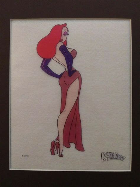 Jessica Rabbit Sexy Animation Cel Printed On Clear Plastic 8x10