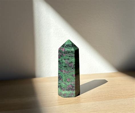 Ruby Zoisite Tower Growth And Vitality Crystal Whitehaven Crystals
