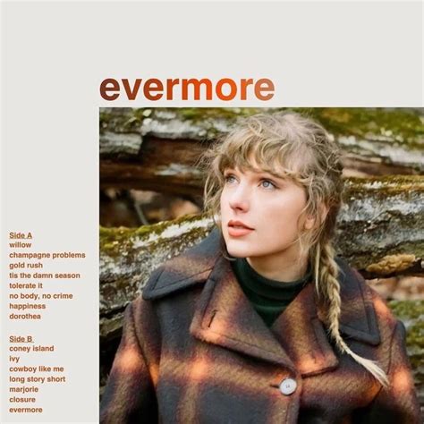 Evermore Album With Midnights Album Cover Design Taylor Swift Album