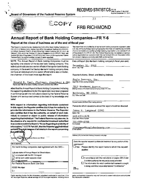 Fillable Online Frb Report Forms Fry 6 Fax Email Print Pdffiller