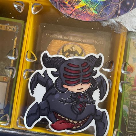 Chibi Sheoldred Whispering One Sticker Inspired By Magic The Gathering Perfect For Deck Boxes