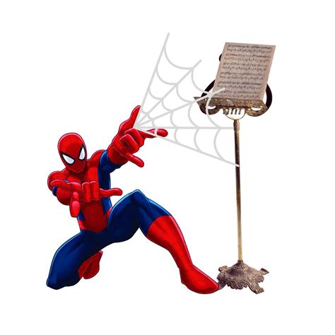 Spiderman Shooting Web Clip Art