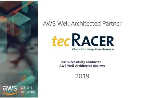 Tecracer Achieves The Aws Well Architected Partner Status