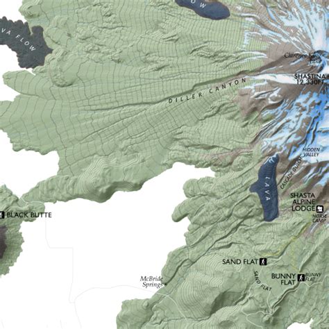 Mount Shasta California Map — Mitchell Geography