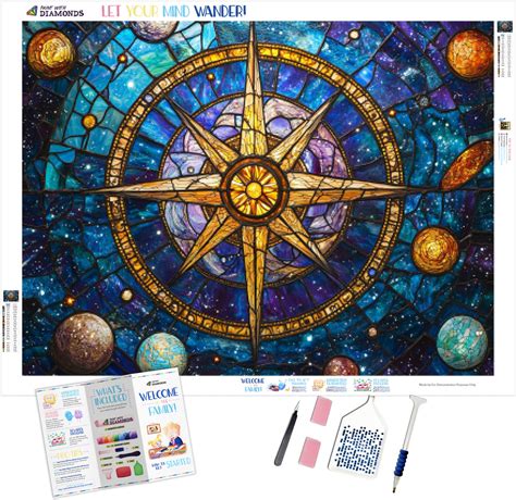 The Galactic Compass Official Diamond Painting Kit Diamond Art