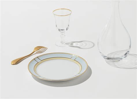 Light Blue Small Flat Plates Diva Ginori 1735