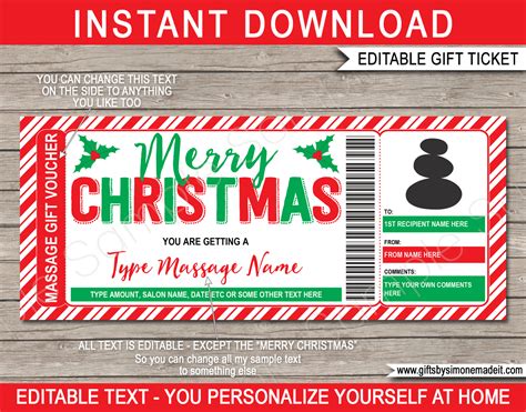 Massage T Certificate Templates