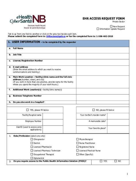Fillable Online Client Registry User Access Control Form Fax Email