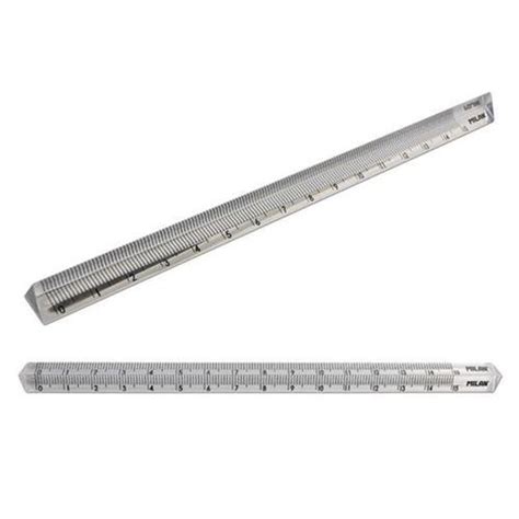 Ruler Plastic Clear 15 Cm Traingular Skriblbox