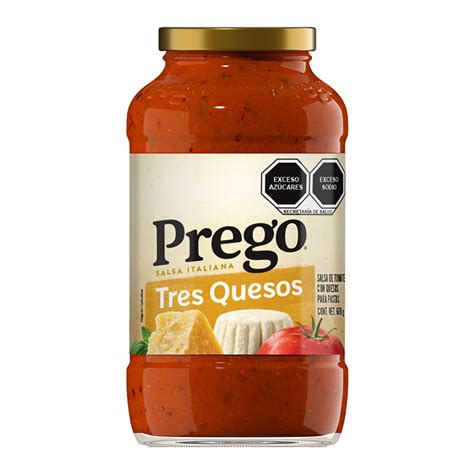 Salsa De Tomate Tres Quesos Para Pastas Prego Mexico