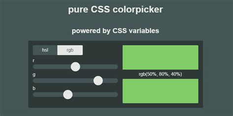 Pure Css Color Picker Bypeople