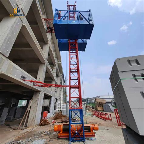 1000kg Single Cage Construction Elevator Goods Elevator Electric