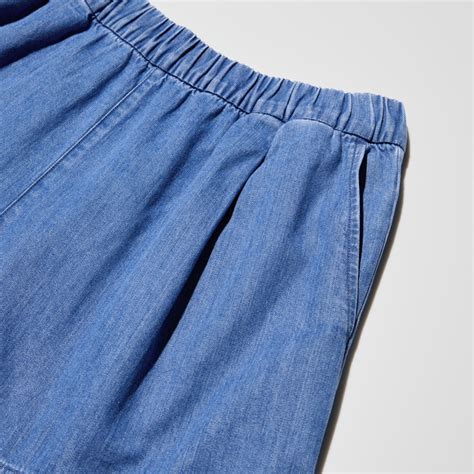 Womens Cotton Denim Easy Shorts 3 Uniqlo Us Womens Cotton Denim Easy Shorts 3 Uniqlo Us