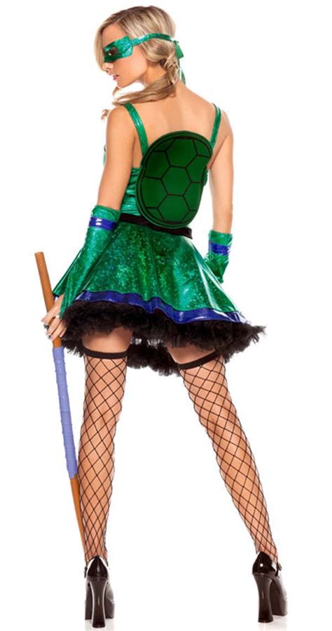 Sexy Green Ninja Turtle Costume N10444