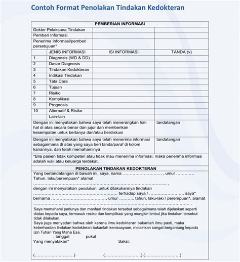 Informed Consent Dan Informed Refusal Info Drg