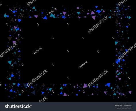 Triangle Explosion Confetti Broken Glass Explosive Stock Vector